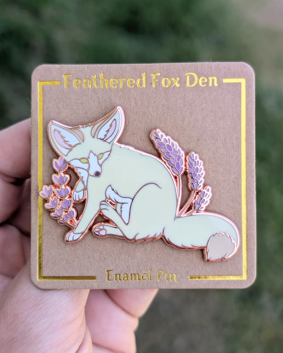 Fennec Fox Pin – Feathered Fox Den